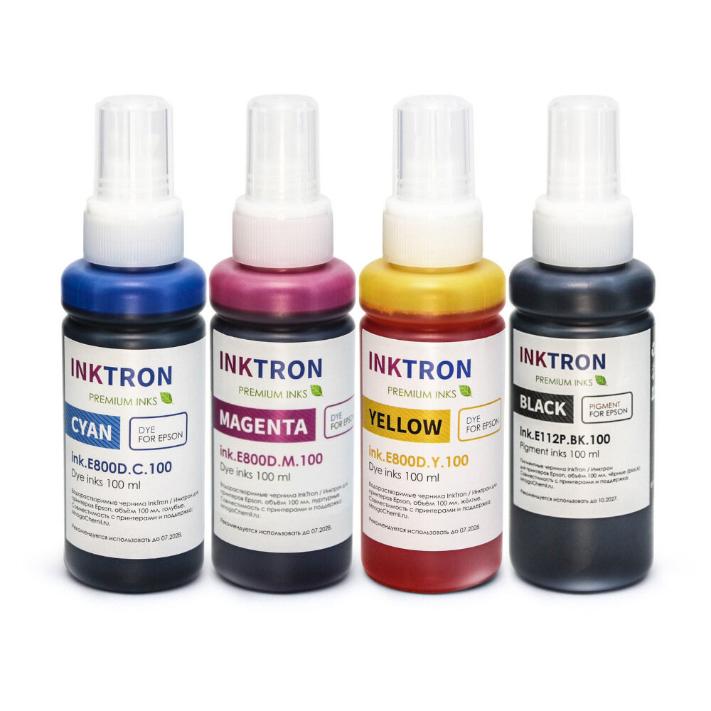 Чернила для Epson L210, L132, L222, L130, L120, L110, L200, L100, L1455, L220, L101, L111, L201, L211 (T6641-T6644, T672