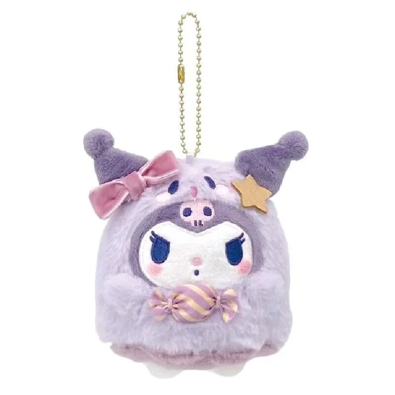 MINISO Милый призрак из серии «Хэллоуинские конфеты»: Куроми Синнаморолл, KT, кот, мультяшная Hello Kitty, плюшевая игрушка, брелок для сумки, подарок на Хэллоуин,