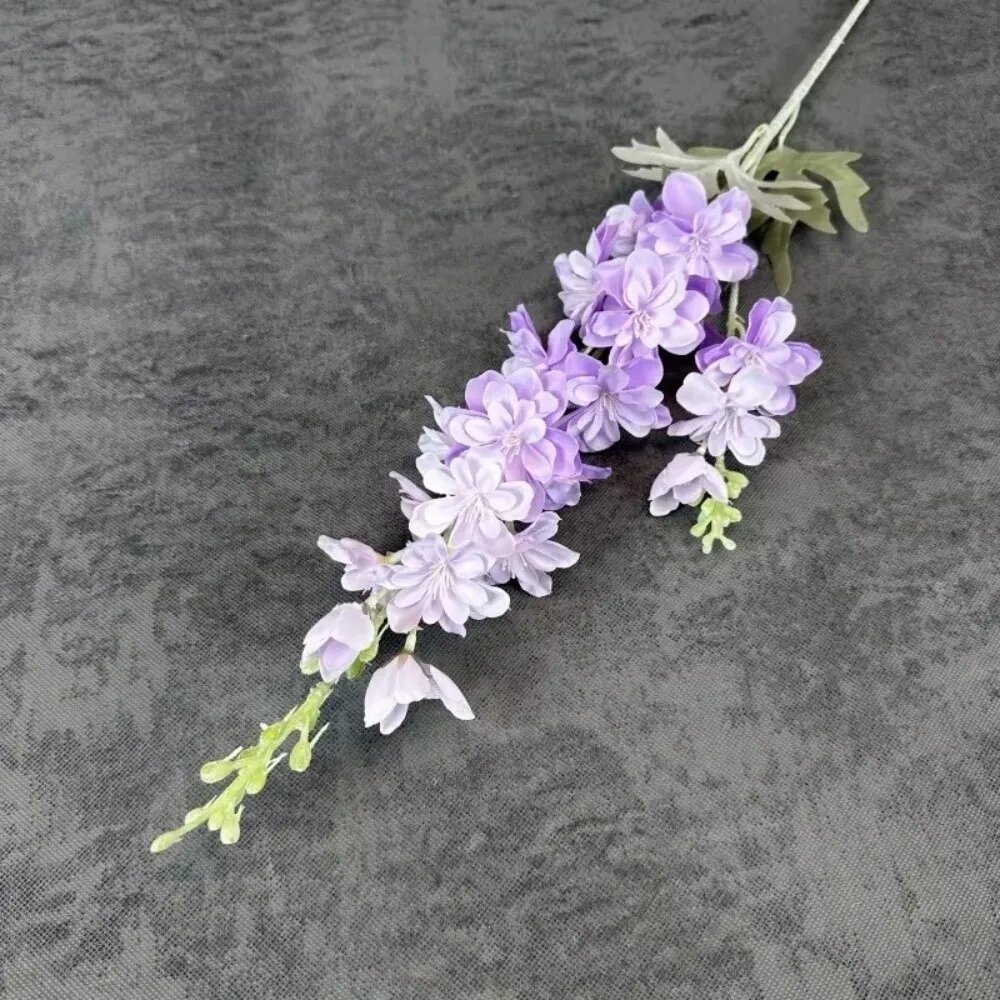Искусственные цветы дельфиниум шелковые Сиреневый, Purple