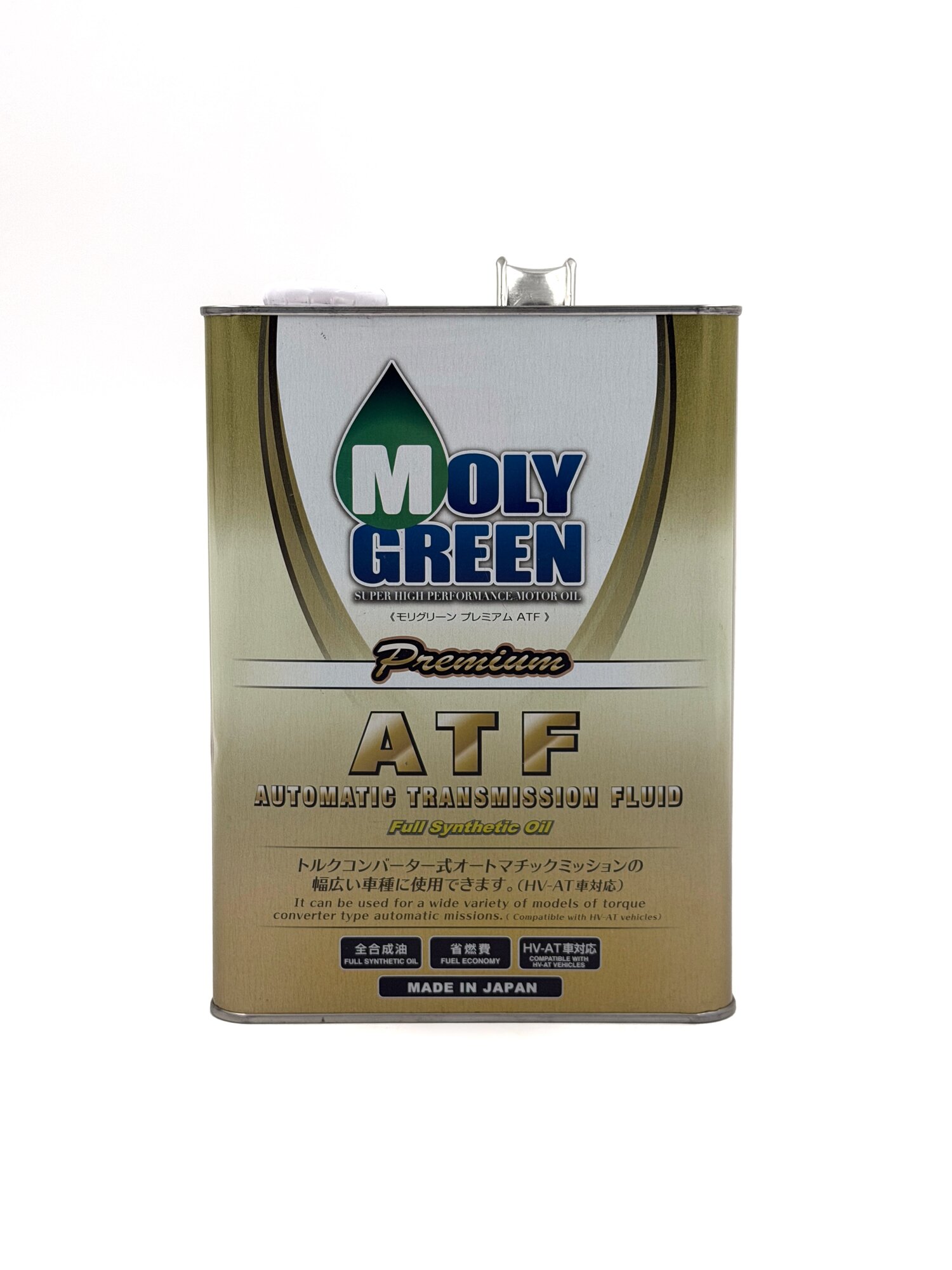 Масло трансмиссионное Moly Green Premium ATF, 4 литра, синтетическое