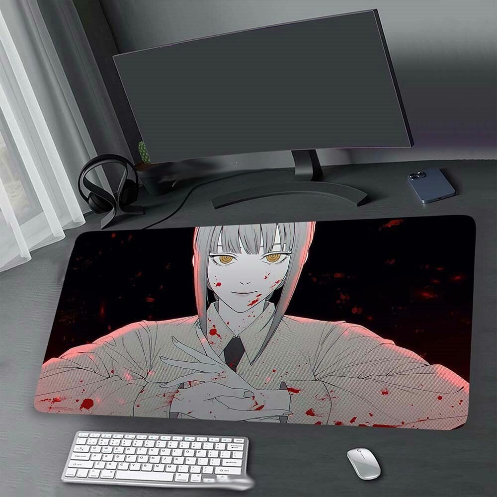Коврик для мышки Chainsaw Man "Art Gamer", игровой, нескользящий, 90x40 см