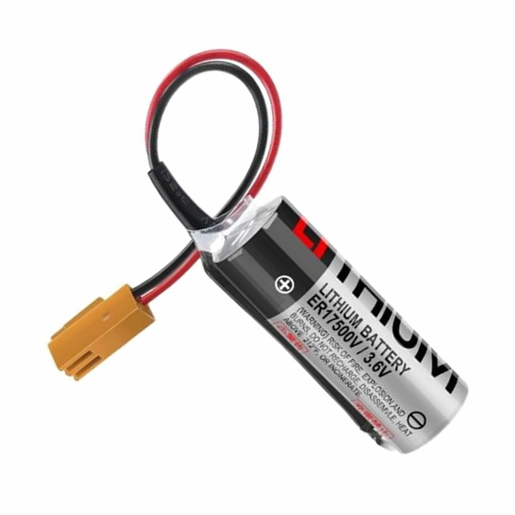 ER17500V 3.6V Аккумулятор для контроллеров и PLC, - Большая коричневая голова