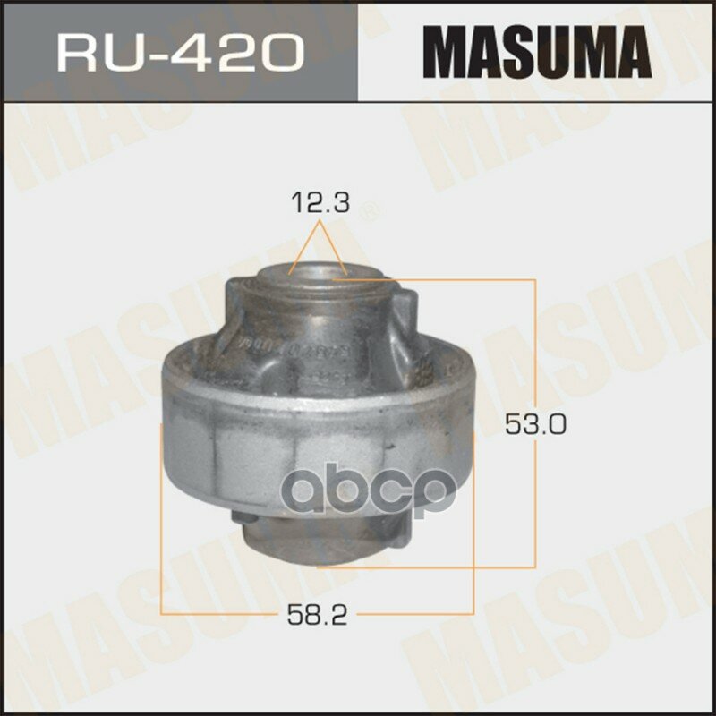 Сайлентблок пер. нижнего рычага зад. Masuma арт. RU-420