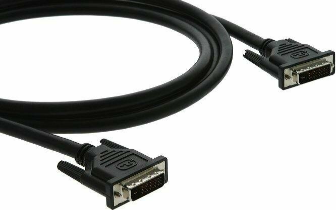 Кабель DVI 1.8м Kramer C-DM/DM-6 круглый черный 94-0101006