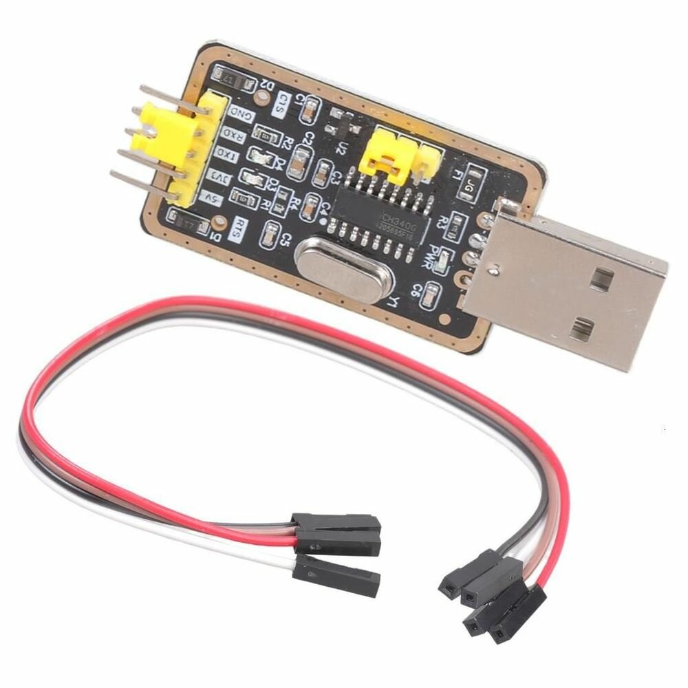USB UART, TTL конвертер, адаптер, преобразователь интерфейсов на чипе CH340G (3,3-5v) (RTS, CTS контакты под пайку)