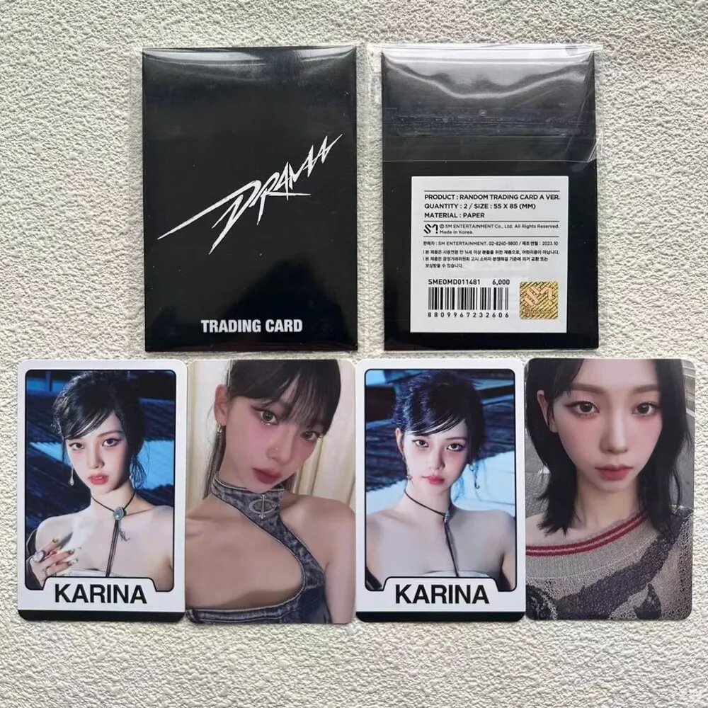 Aespa 4th Mini Album Drama Random Trading Cards чак