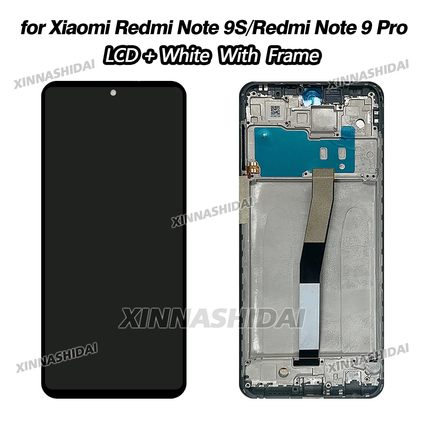 Высококачественный 6,67-дюймовый ЖК-дисплей Для Xiaomi Redmi Note 9S/9 Pro С white frame