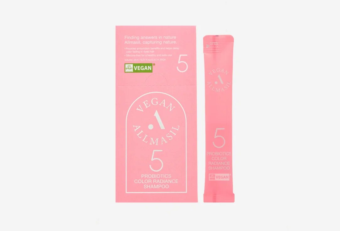 ALLMASIL 5 Probiotics Color Radiance Shampoo Шампунь для волос 20 шт