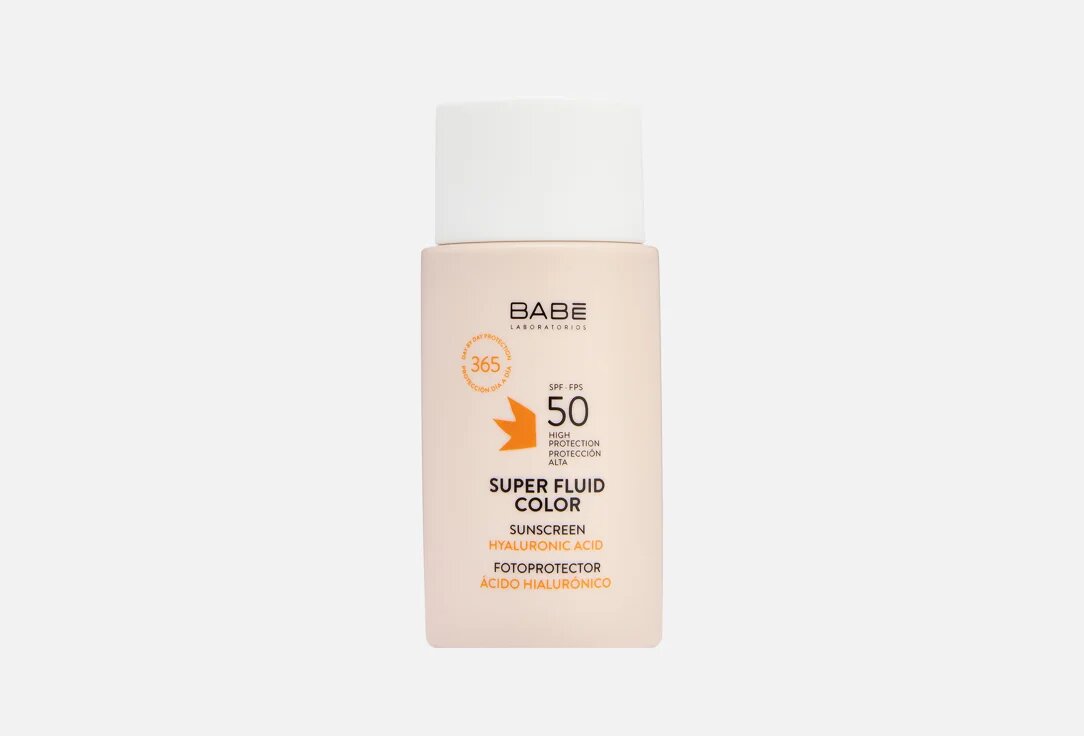 Laboratorios Babe hyaluronic acid Суперфлюид для лица с тонирующим эффектом SPF 50+ 50 мл Универсальный