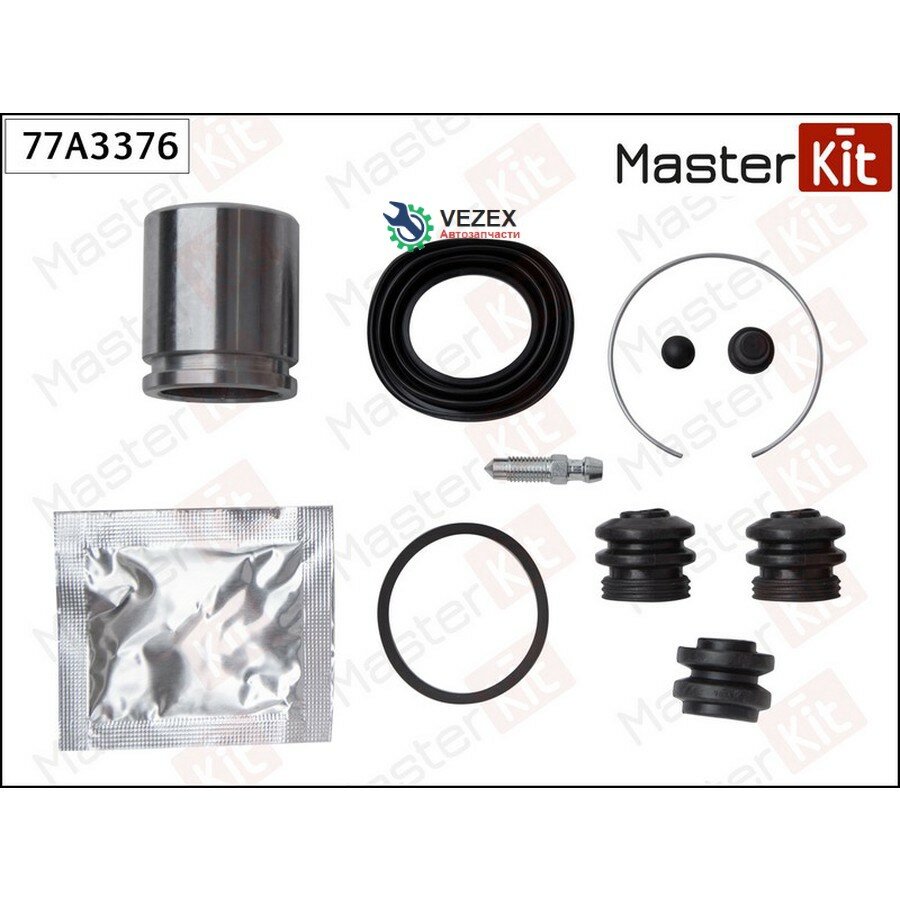 MASTERKIT 77A3376 Ремкомплект тормозного суппорта + поршень TOYOTA CAMRY III, IV 06-91-08-02, AVENSIS 01-00- 77A3376