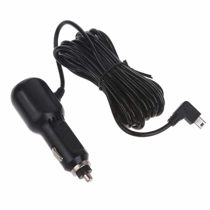 (1 шт.) Автомобильный кабель для видеорегистратора с 2 USB, разъем Mini USB