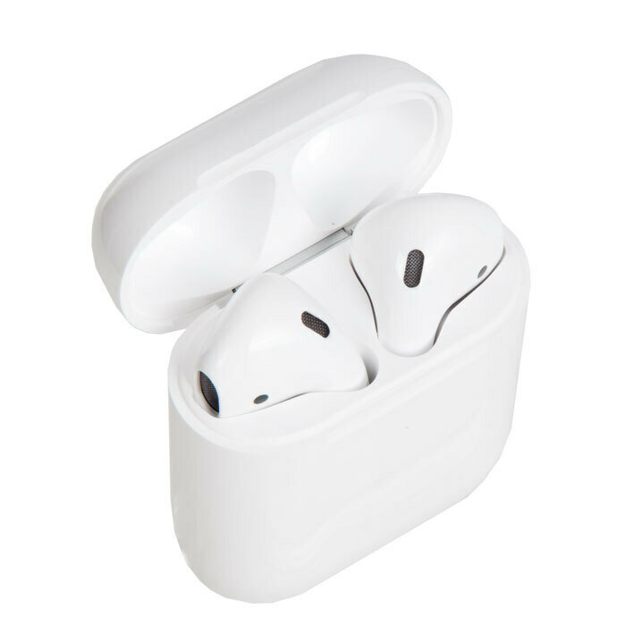 Наушники Bluetooth Hoco EW02 Plus, в кейсе, бесп. зарядка, сенсорные, цвет белый