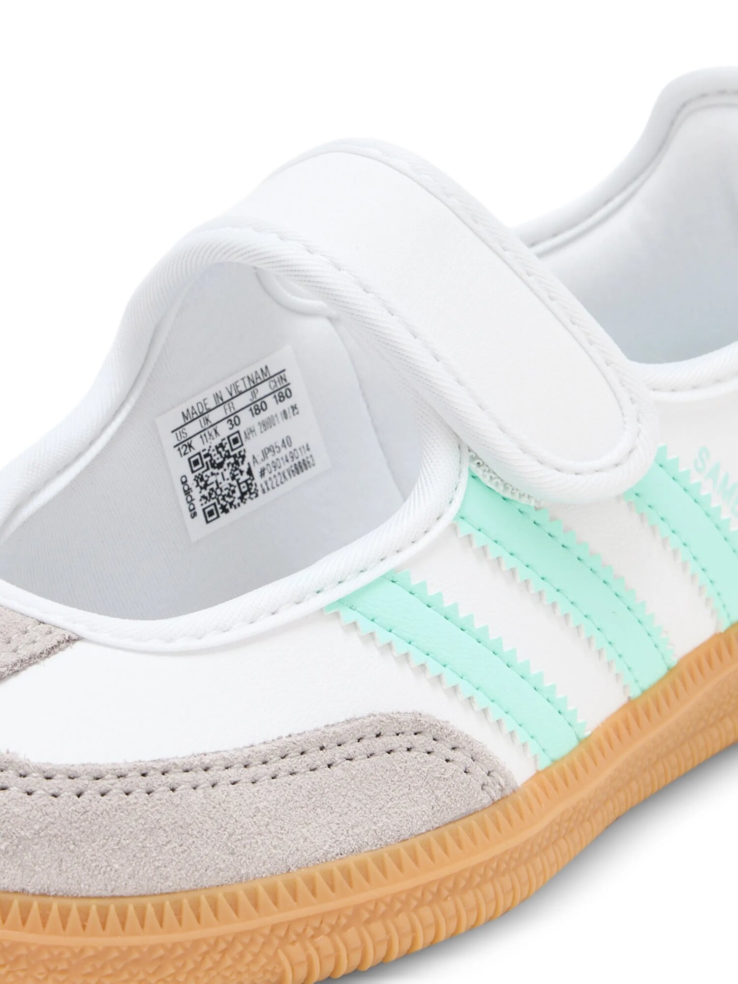 Балетки adidas Samba, размер 28 EU, , бежевый/белый — фото 1