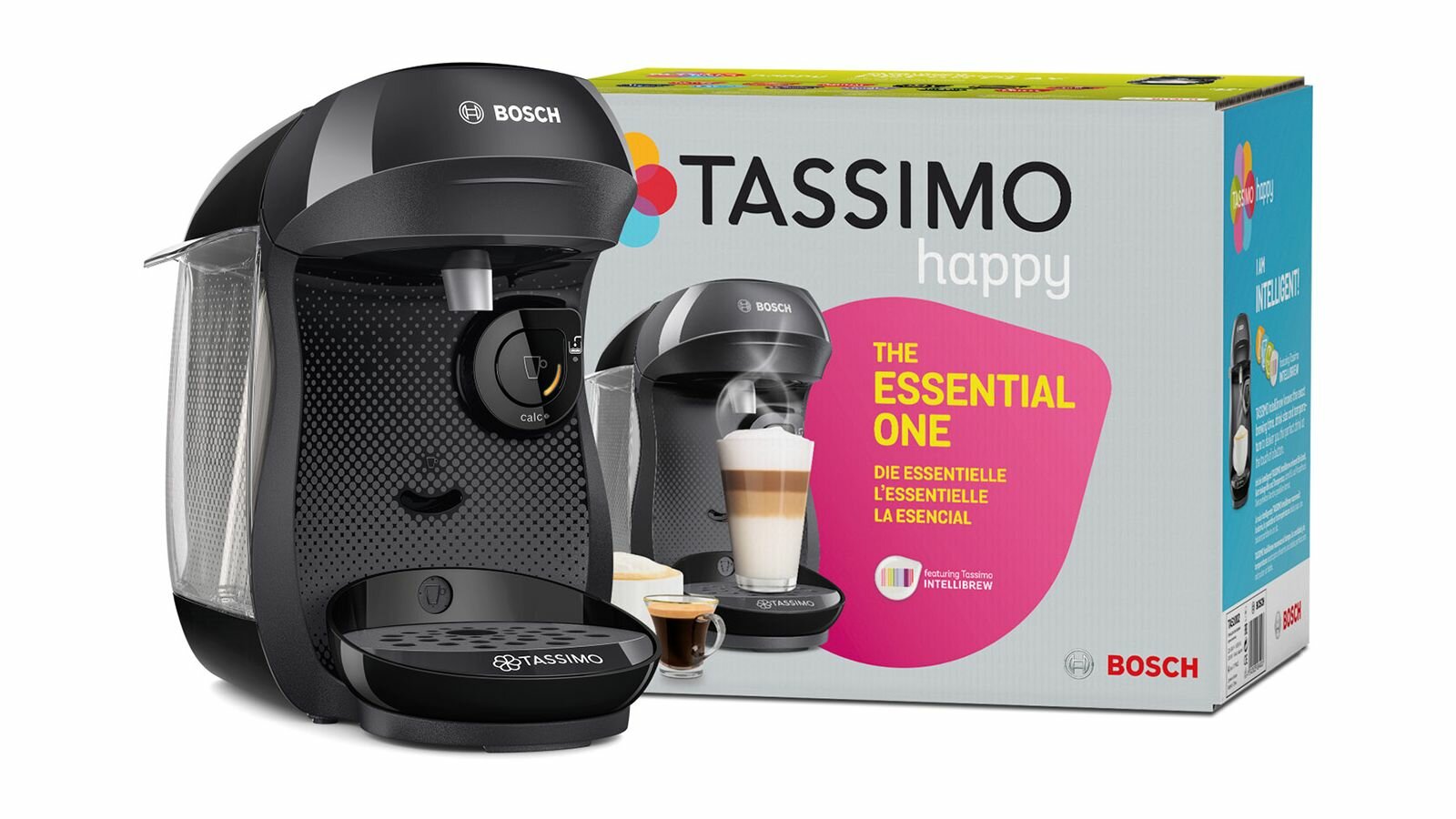 Tassimo Капсульная кофемашина Happy TAS1002, черный