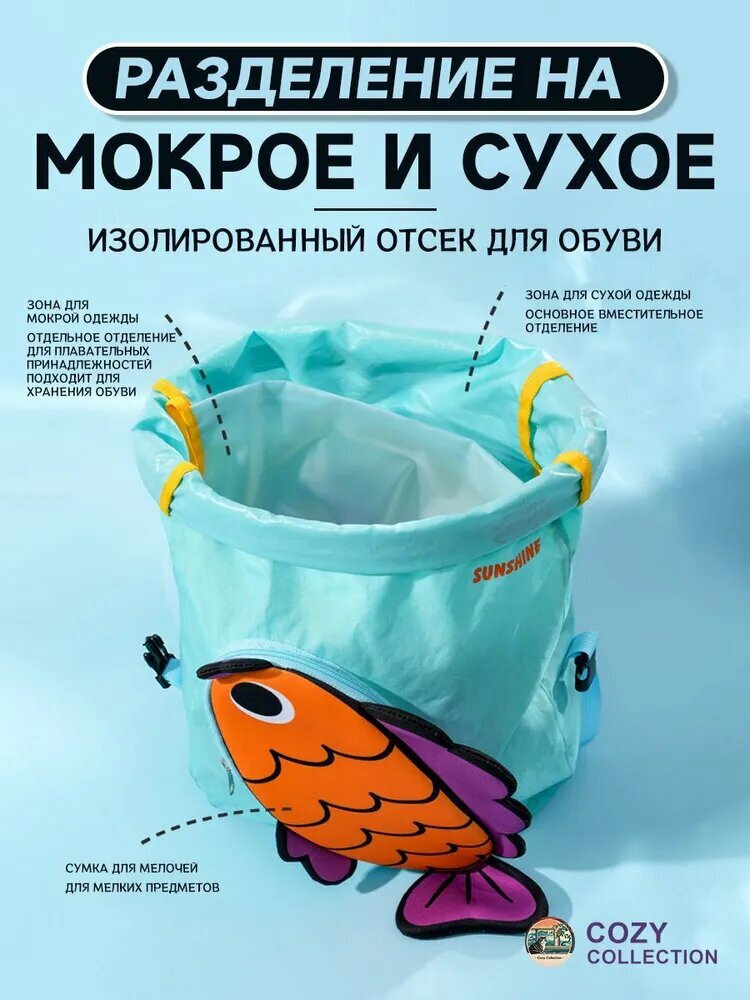 Рюкзак，Детская сумка лёгкая, не давит на плечи, имеет достаточно места для хранения. — фото 1