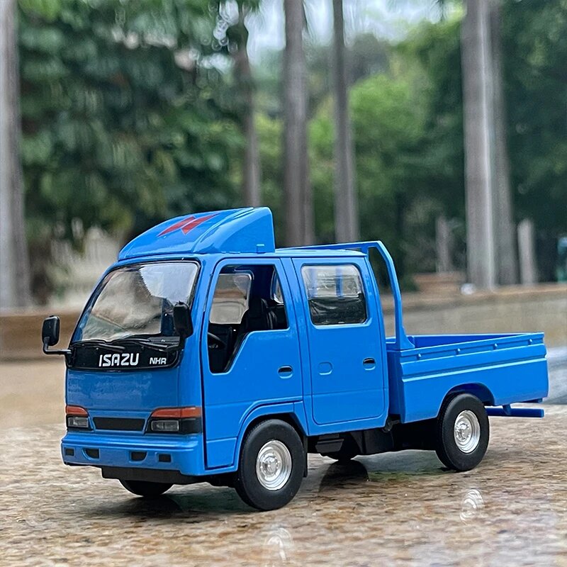 Масштабная модель самосвала ISUZU NHR 1:32 из литого металла со звуковыми и световыми эффектами, коллекционная, детская игрушка, подарок