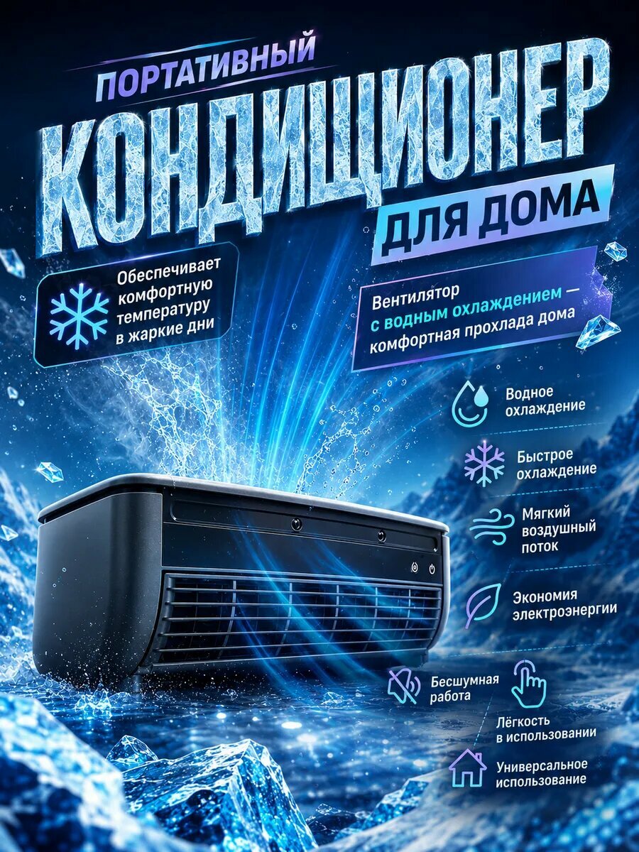 Портативный кондиционер для дома охлаждающий напольный