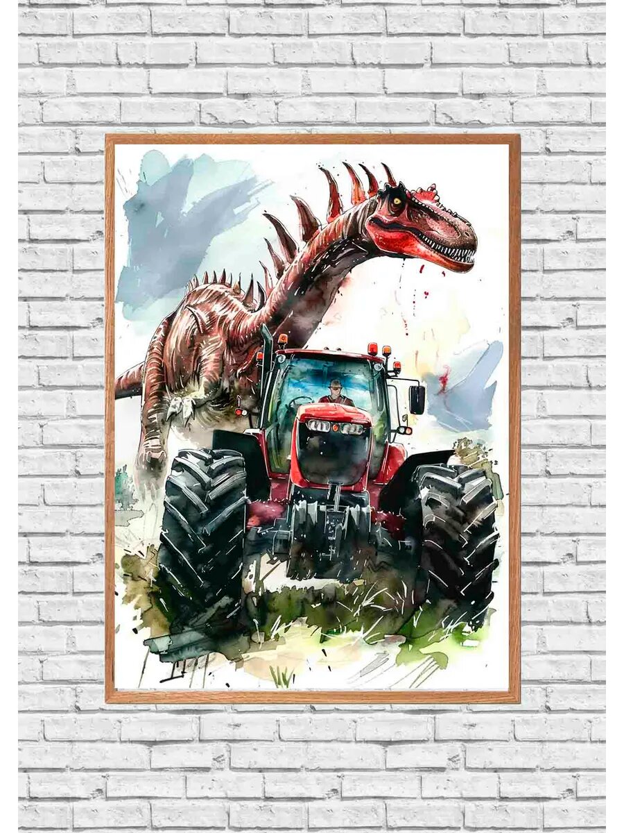 Спинозавр-животноводческий фермер 0, Плакат 30x42см