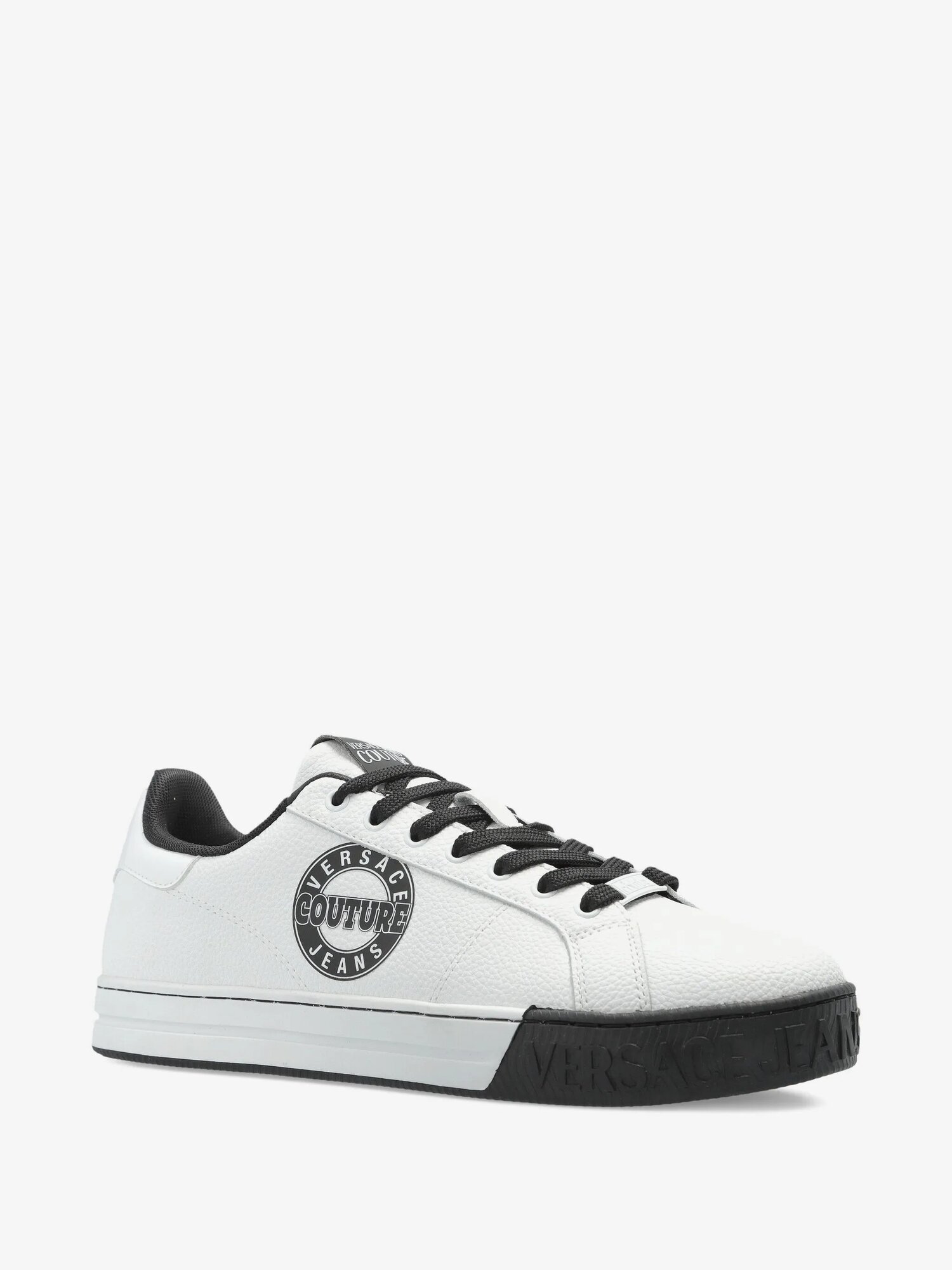 Кроссовки Versace Jeans Couture Logo-print sneakers, размер 43, бежевый/белый — фото 1