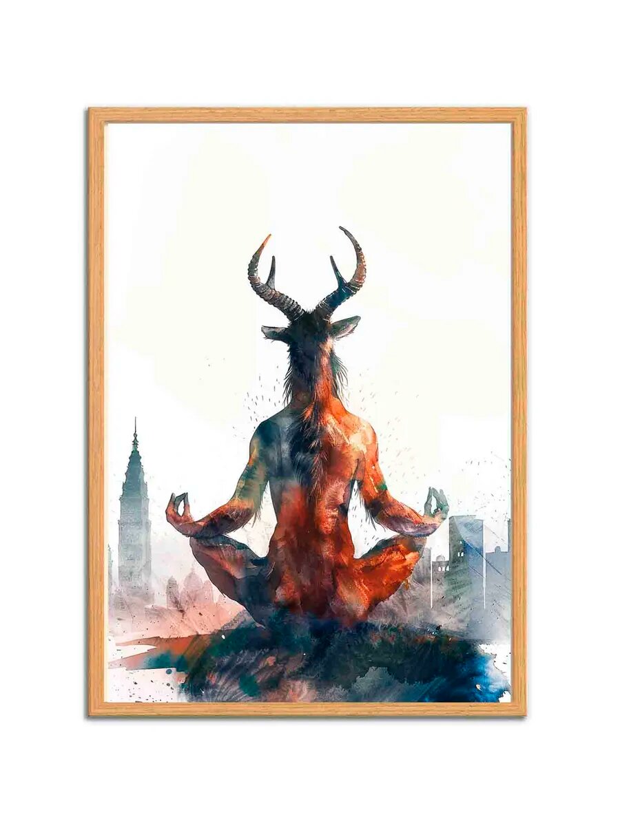 Мархорская животная йога 1, Плакат 30x42см