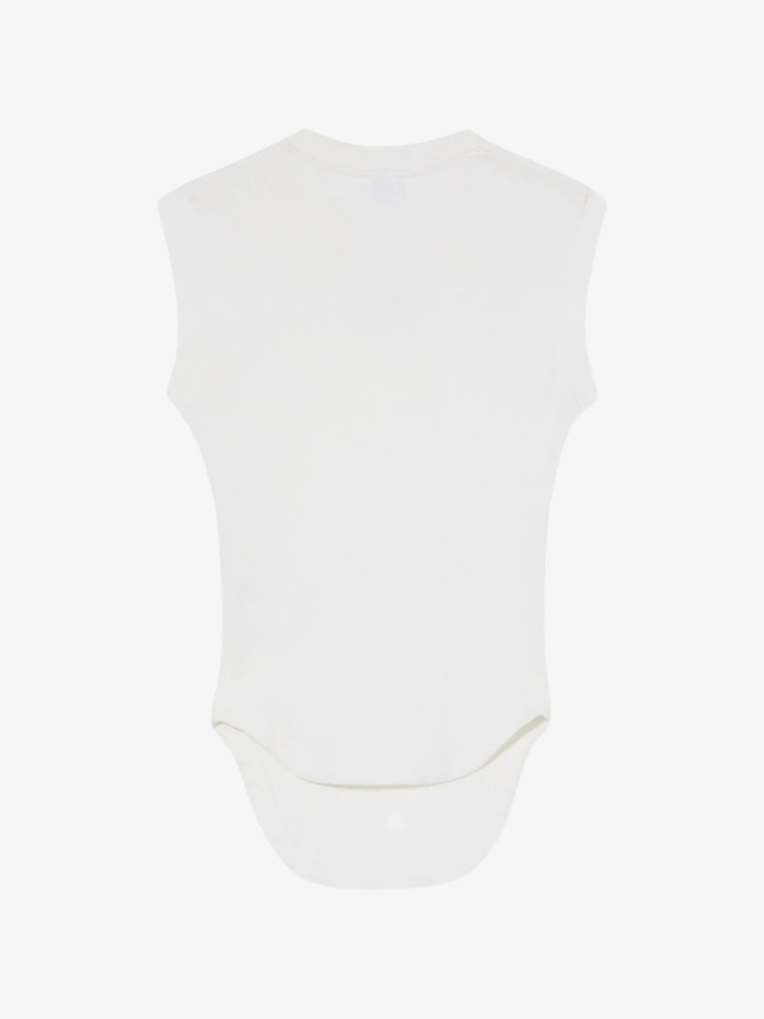 Топ Off-White Ribbed tank top, размер 44, бежевый/белый — фото 1
