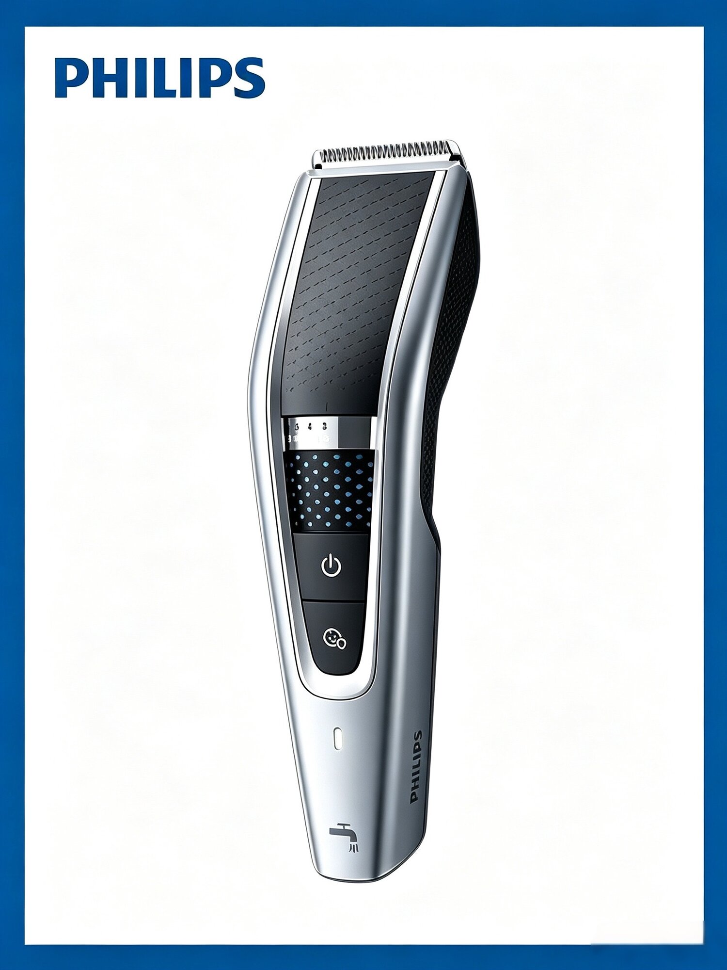 Машинка для стрижки Philips HC5690, белый/светло серый, для бороды, усов