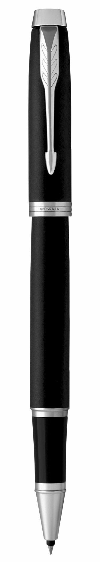 Ручка-роллер Parker "IM Essential Muted Black CT" черная, 0,7мм, подарочная упаковка