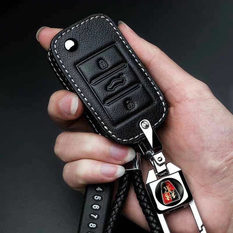 Одиночный кожаный чехол для ключей из ПУ-кожи для автомобилей Roewe i5/350/RX3/360/RX8/I6 Plus/RX5 Max, умная