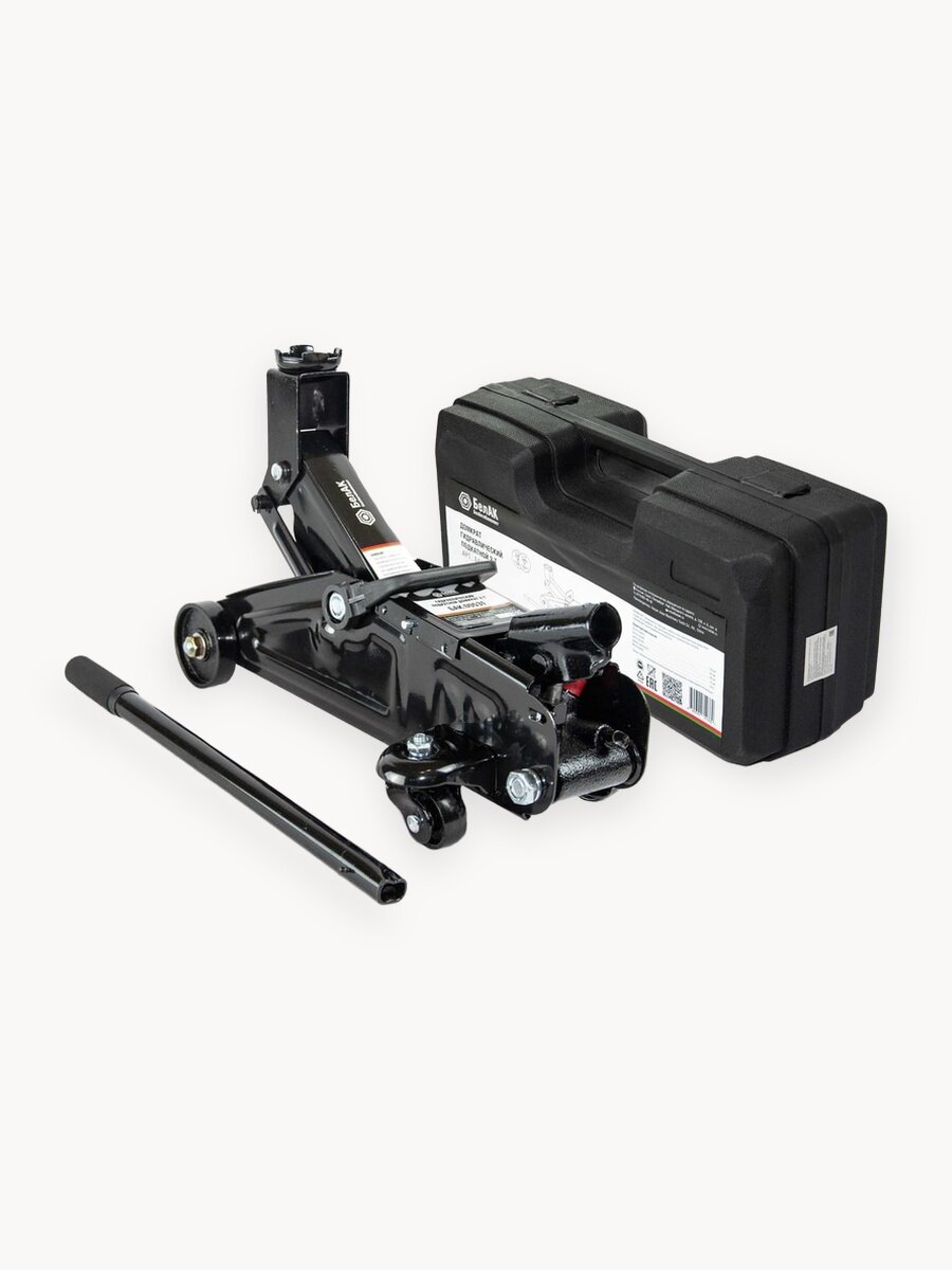 Домкрат подкатной 2 тонны в кейсе БелАК БАК.00531, для подъема руза