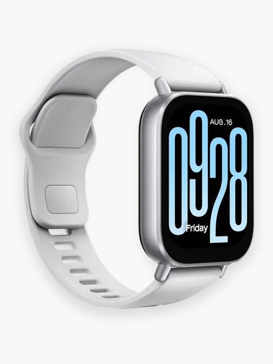 Смарт-часы Xiaomi Redmi Watch 5 Active, 2", серебристый/серебристый [bhr8790gl]