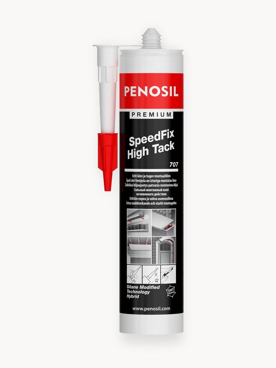 PENOSIL SpeedFix Hybrid High Tack 707, гибридный клей-герметик высокой фиксации, 290 мл