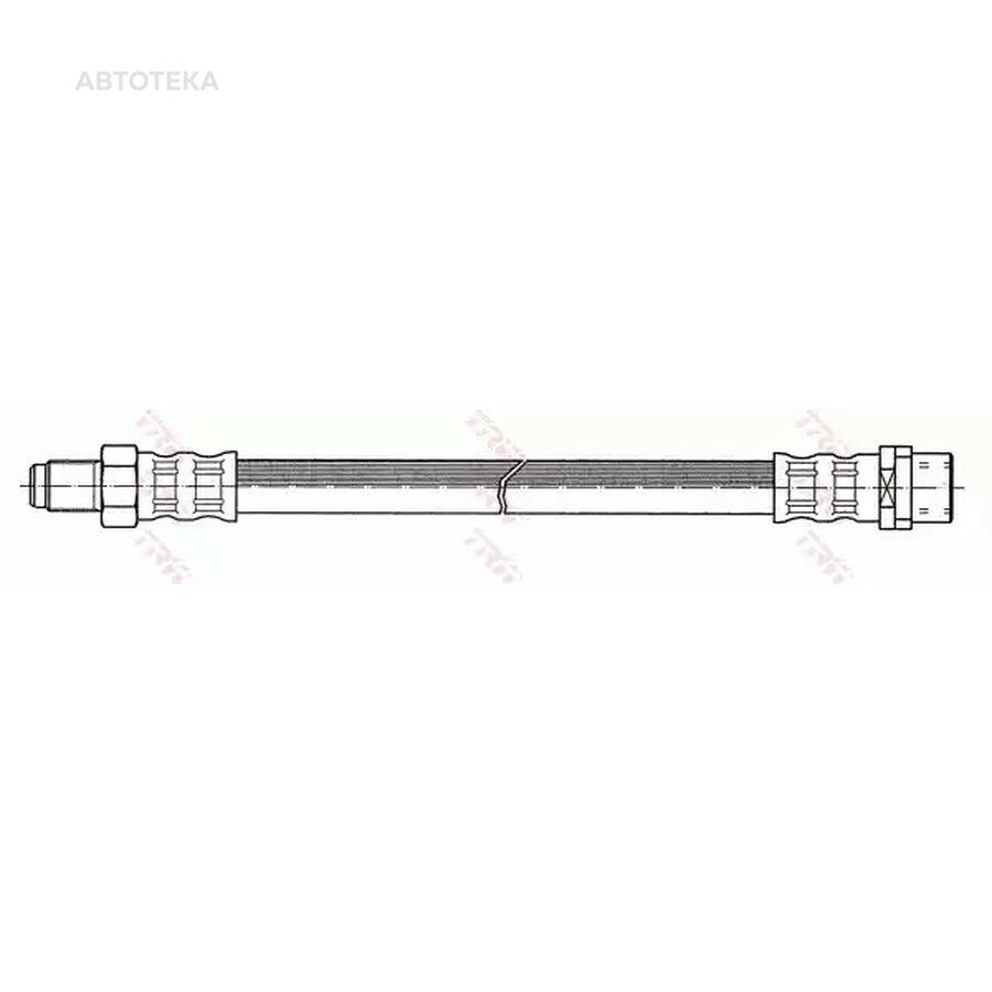 Шланг тормозной MERCEDES-BENZ: W202 1.8/2.0/2.2/2.8 97-00 2.3/2.4/2.5 95-00 2.8 95-97 W203 1.8/2.0/2.2/2.4/2.7 00- 2.3 03- W210 2.0/2.2/2.8/3.2 95-02 2.3/4 TRW PHB353