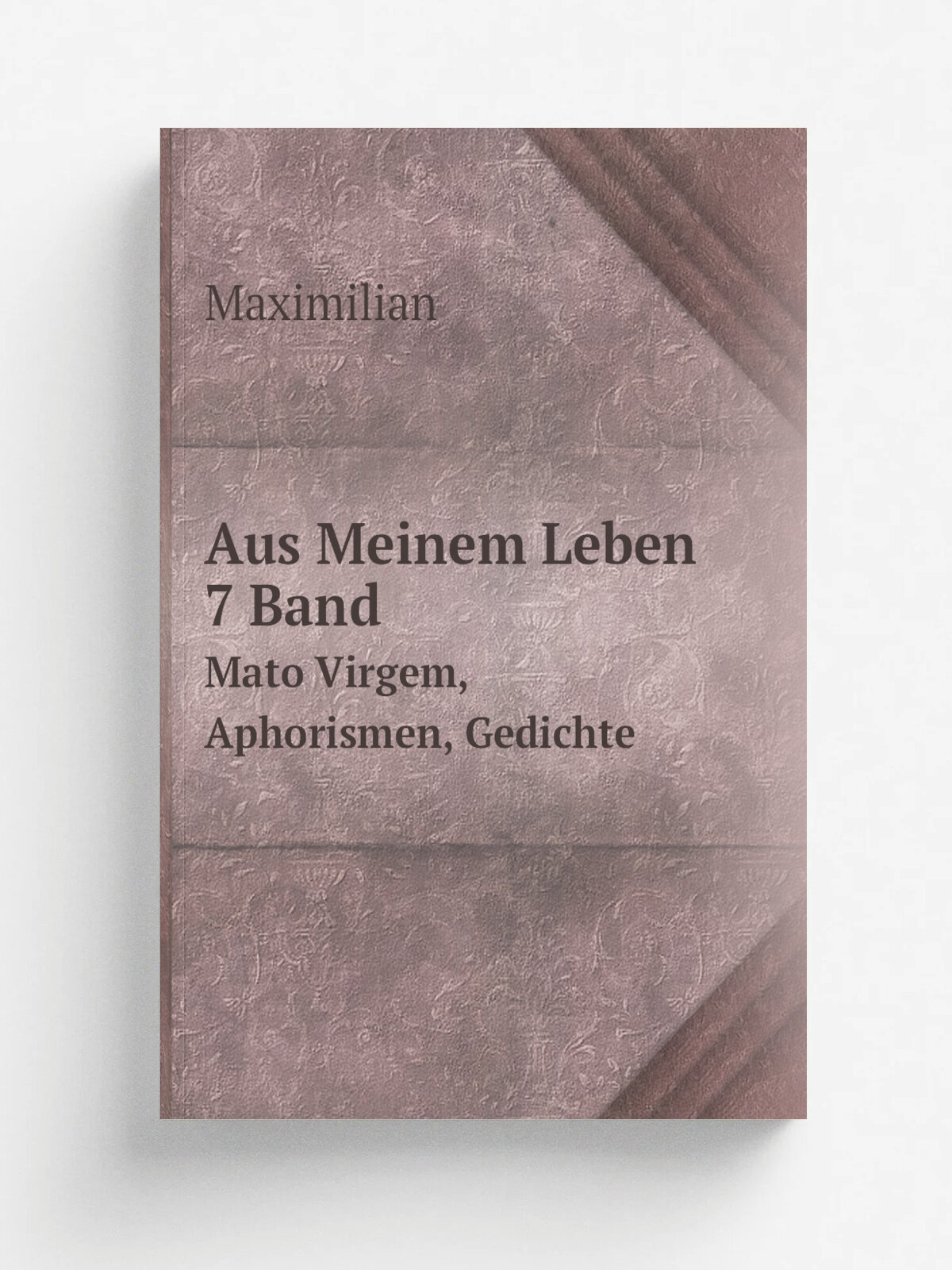 Aus Meinem Leben, 7 Band. Mato Virgem, Aphorismen, Gedichte