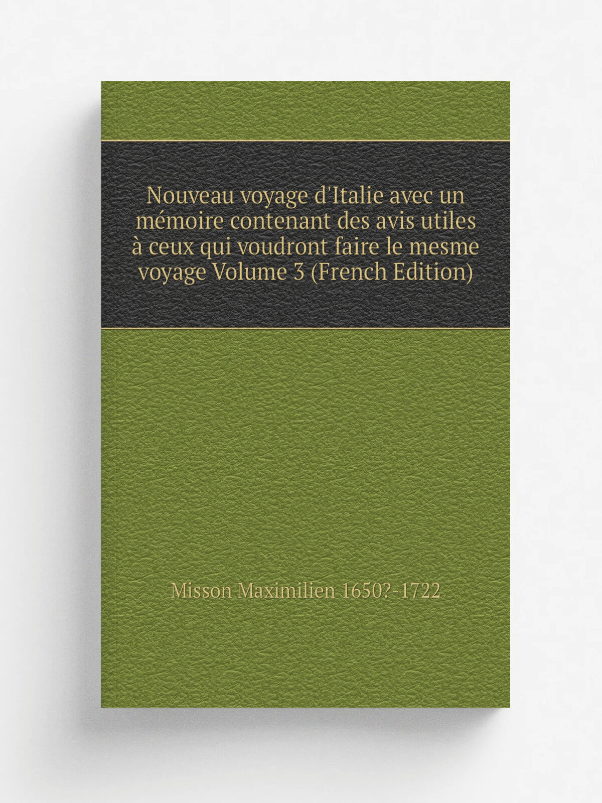 Nouveau voyage d'Italie avec un m.moire contenant des avis utiles . ceux qui voudront faire le mesme voyage Volume 3 (French Edition) | Misson Maximi…