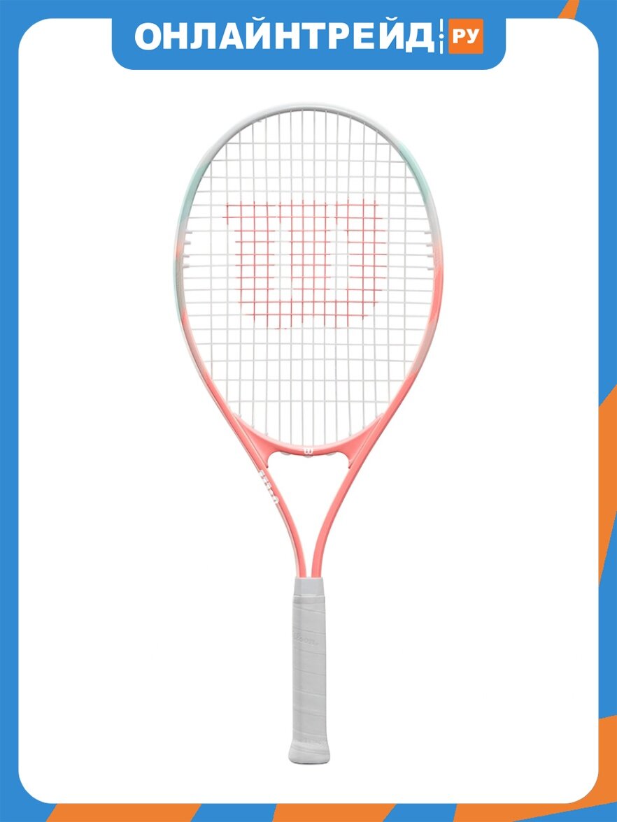 Ракетка для большого тенниса Wilson Envy XP Lite Gr1, WR199210U1, для любителей, со струнами, пудрово-розовый