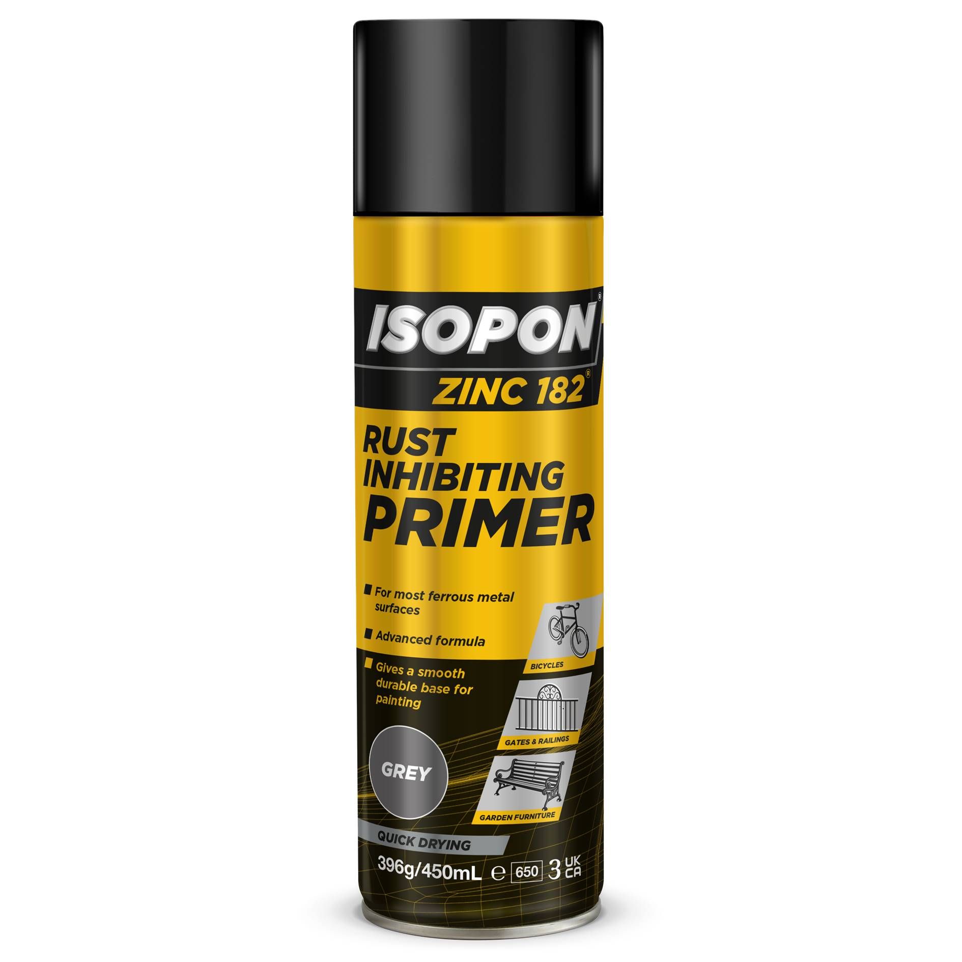 Грунт антикоррозийный ISOPON ZINC 182, аэрозоль, 450 мл