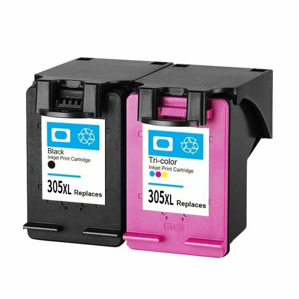 Hicor Комплект картриджей для HP 305 / HP 305XL / HP Deskjet 2320/2710/2720 R, совместимый, Набор CMYK, 2 шт