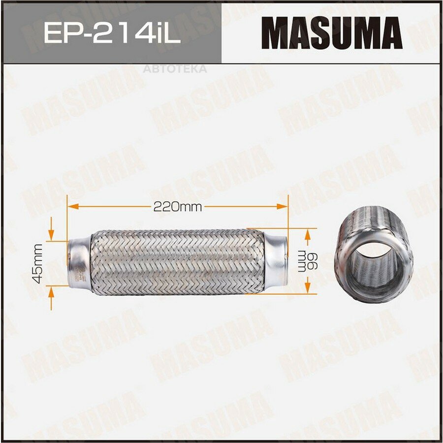 Гофра глушителя NISSAN PATHFINDER 14- MASUMA EP214IL