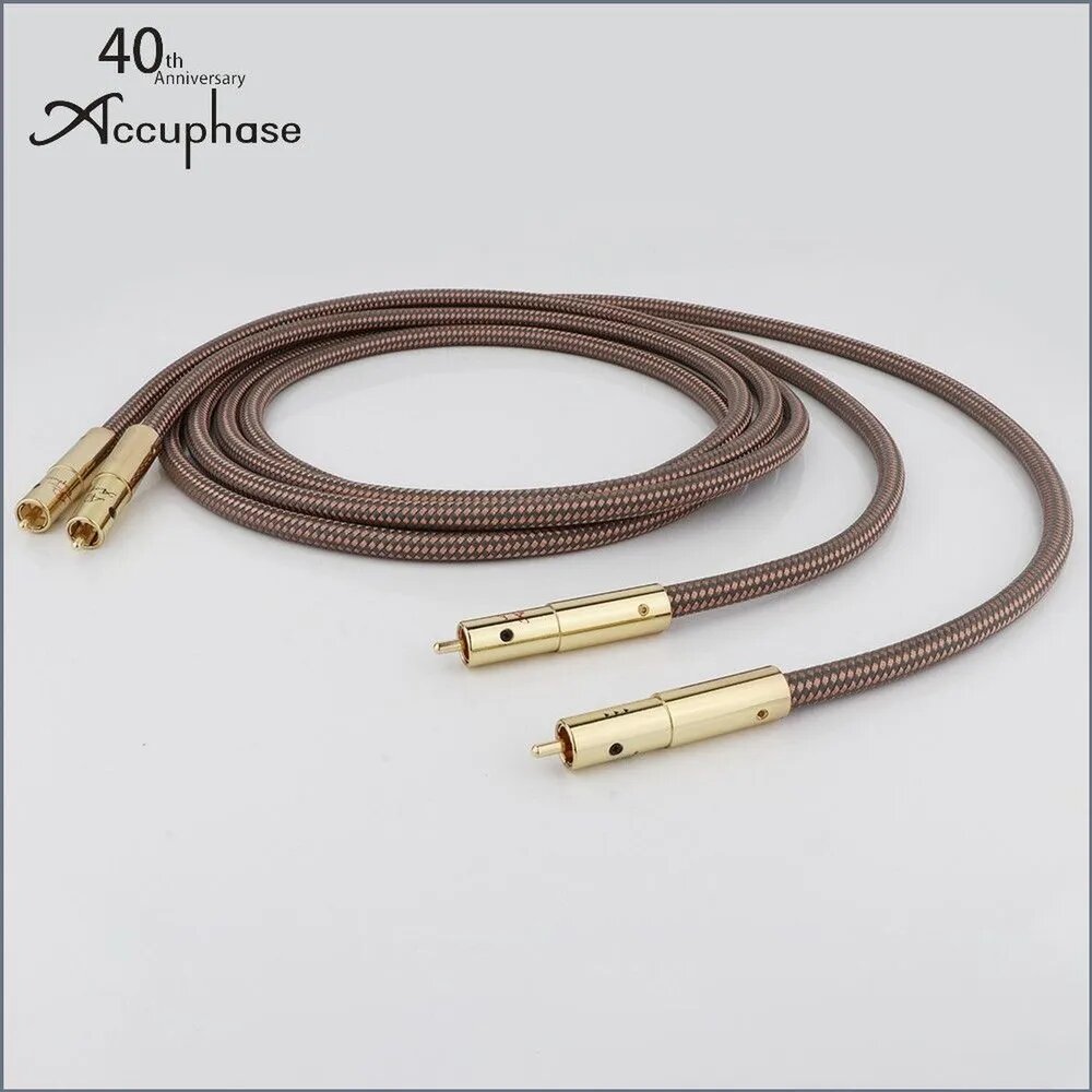 Accuphase Аудиокабель RCA/RCA, 1 м, золотой
