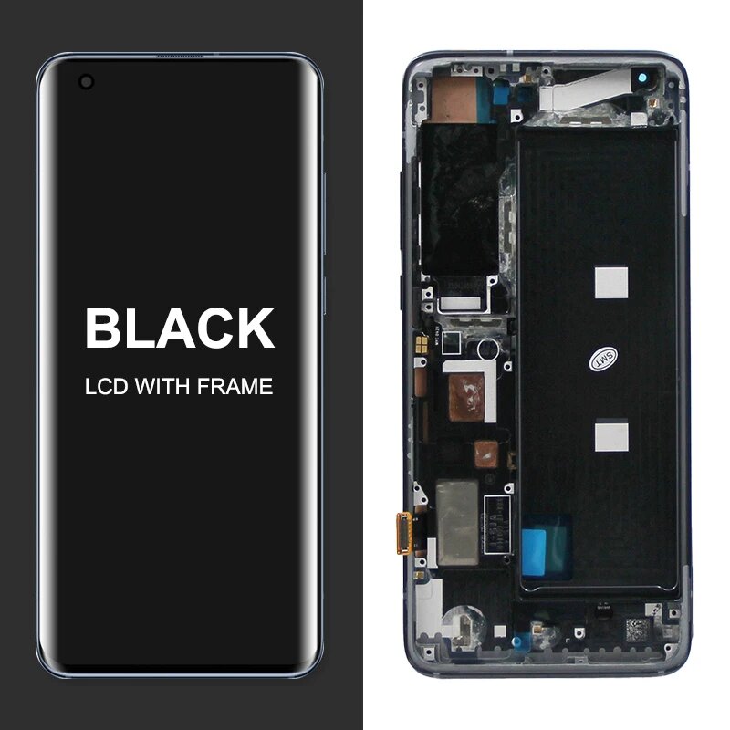 Экран Xiaomi Mi 10 5G черный с рамкой