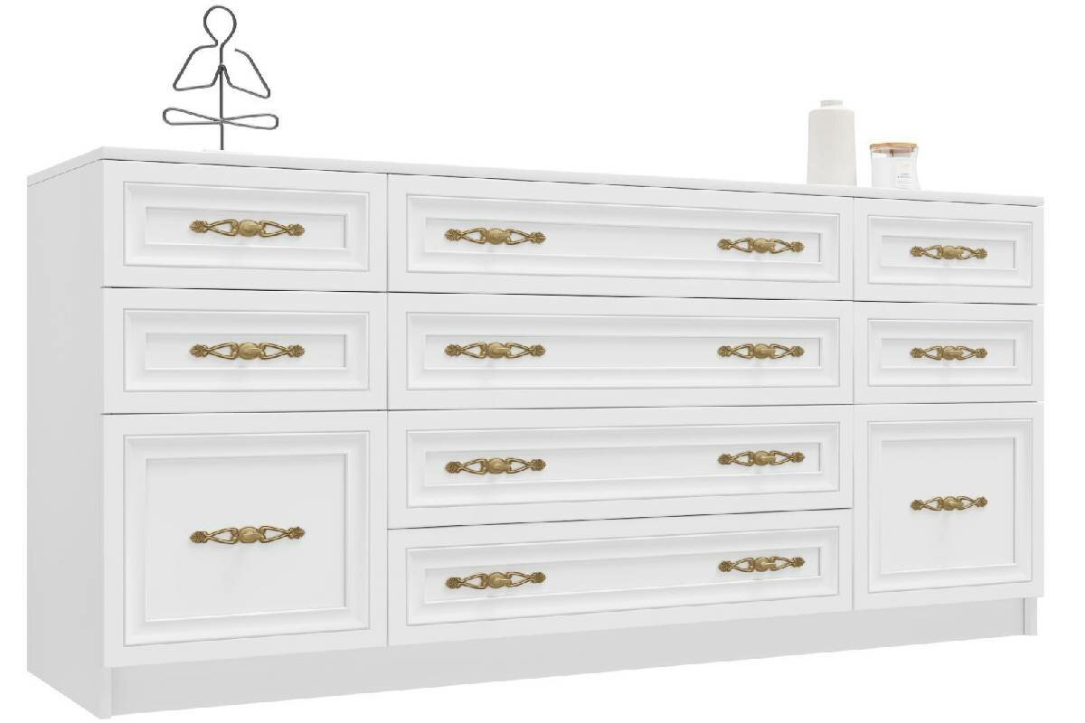 Комод Карлос-060 Белый для одежды 160*74.5*45