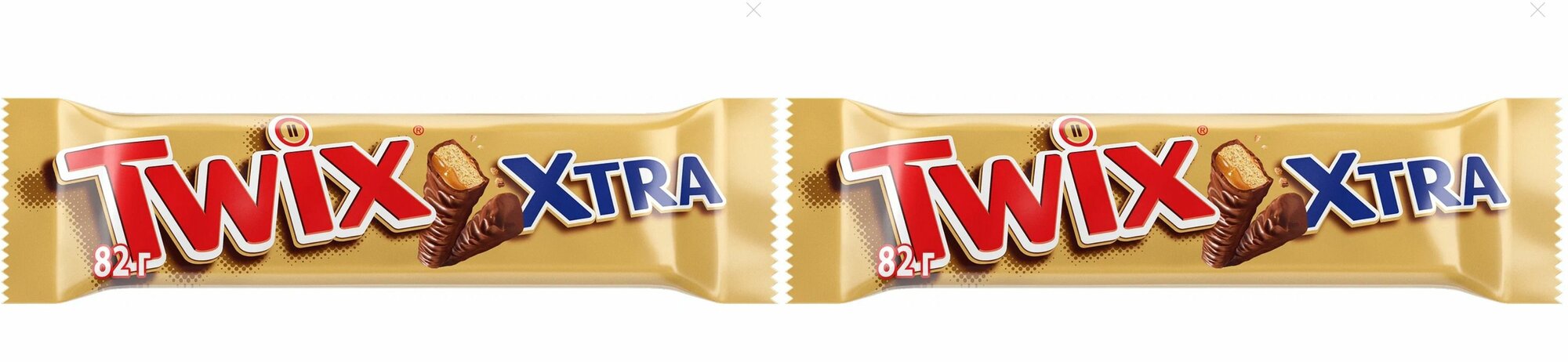 Twix Шоколадный батончик Экстра, 82 гр,2 шт