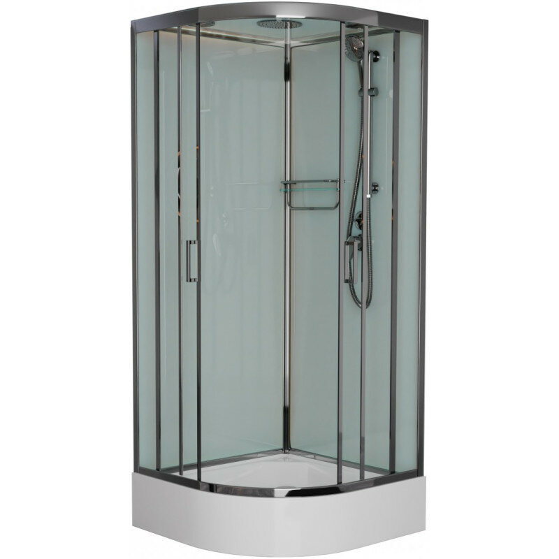 Душевая кабина 90x90x220 см Frank F409/1 М Brilliant 20094 текстурное стекло