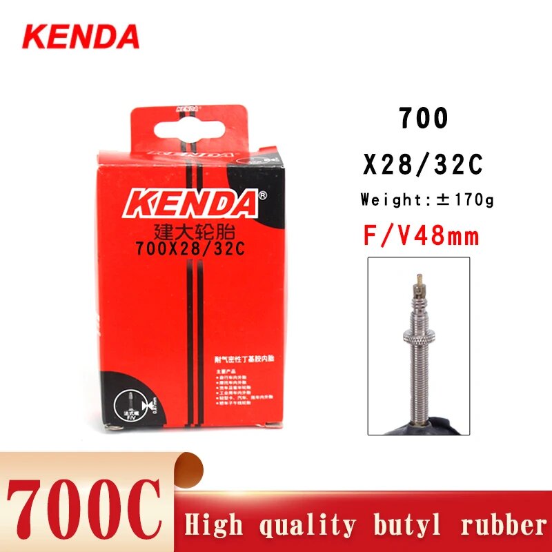 KENDA Внутренняя камера велосипеда 700x28/32C FV48mm