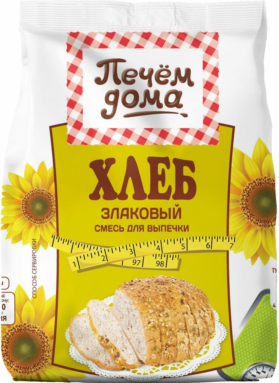 Смесь для хлебопечения печем дома Хлеб злаковый, 500г