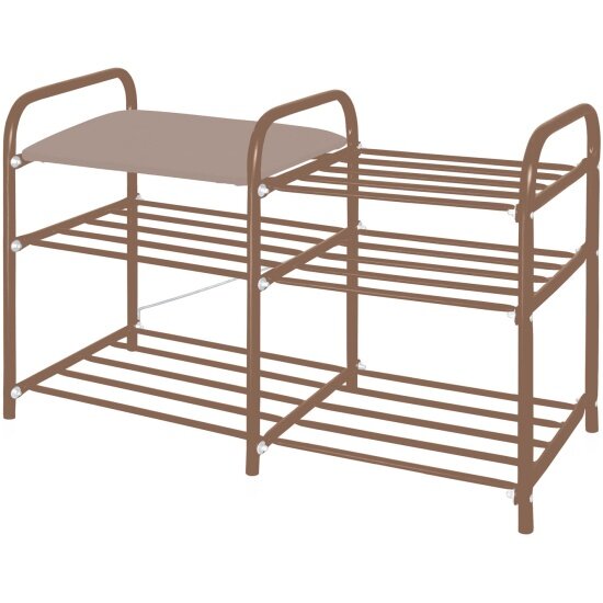 Этажерка Nika "Люкс" ЭТЛ3-1/К коричневый/коричневый