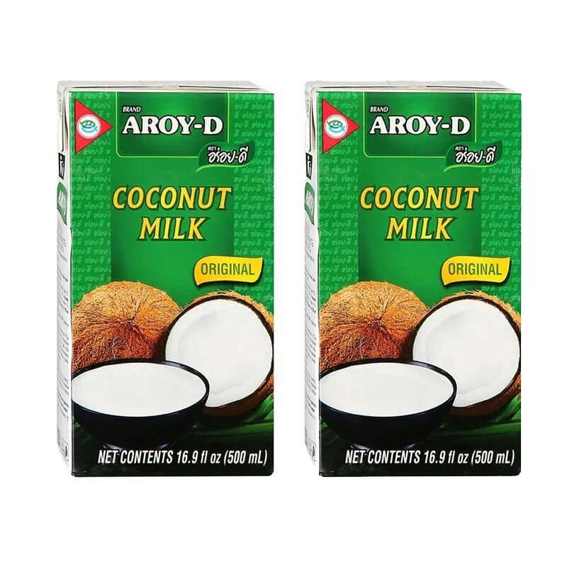 Кокосовое молоко AROY-D, 0,5 л х 2 шт