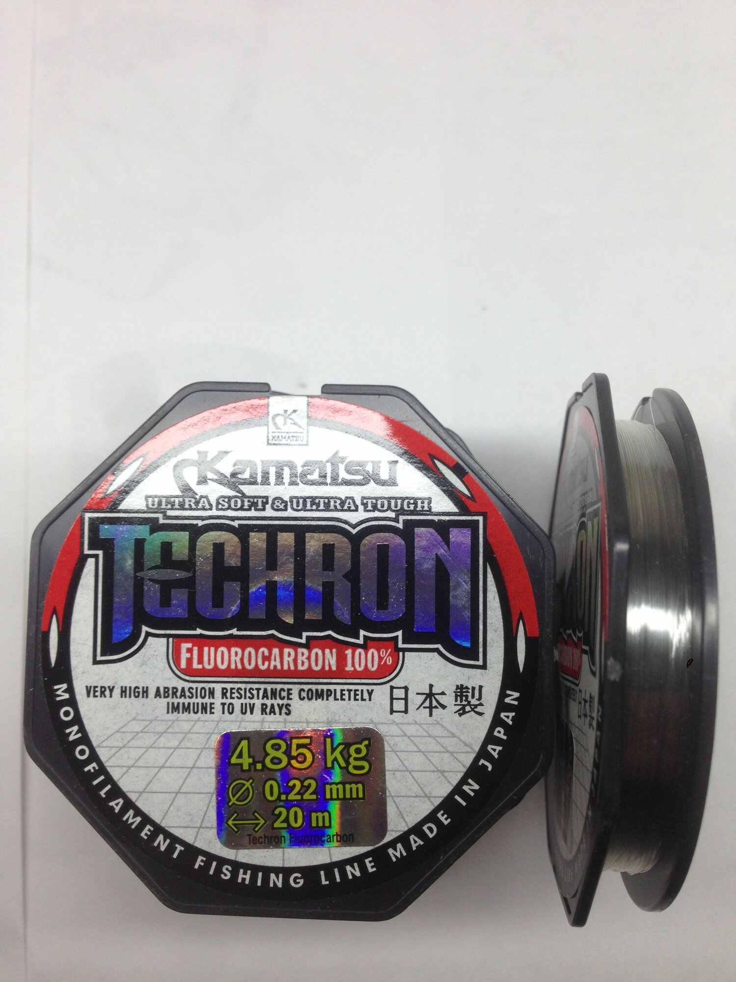 Леска флюорокарбоновая KAMATSU TECHRON FLUOROCARBON 100% 20 м 0,22
