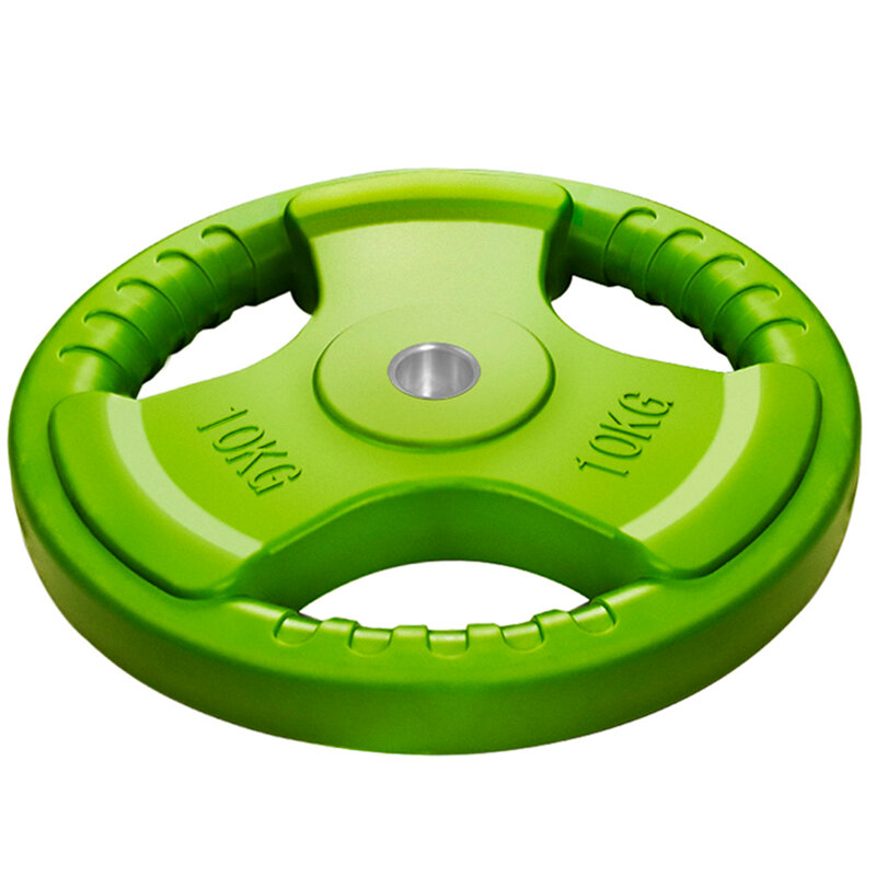 Диск обрезиненный с 3-мя хватами Voitto V-305 10 кг, цветной (d26)