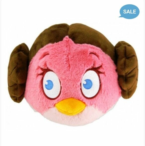 Мягкая игрушка "Angry Birds" Star Wars Принцесса Лея